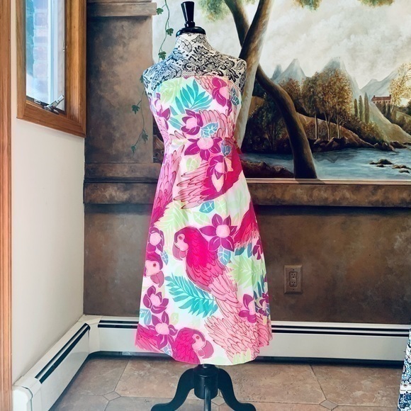 Lilly Pulitzer | Dresses | Vintage Lilly Pulitzer Strapless Open Tie ...